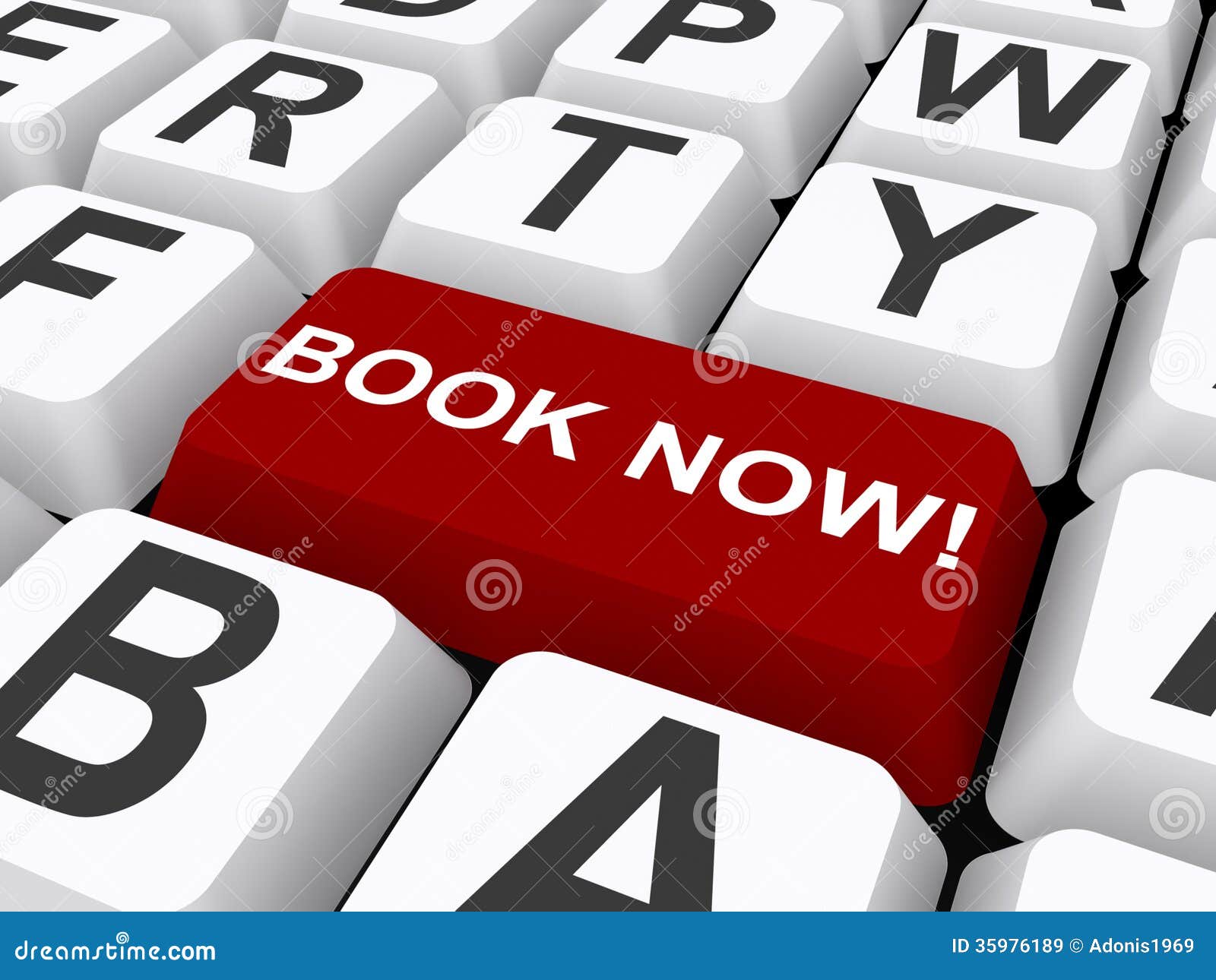 Book Now Button on Keyboard Stock Illustration - Illustration of ...