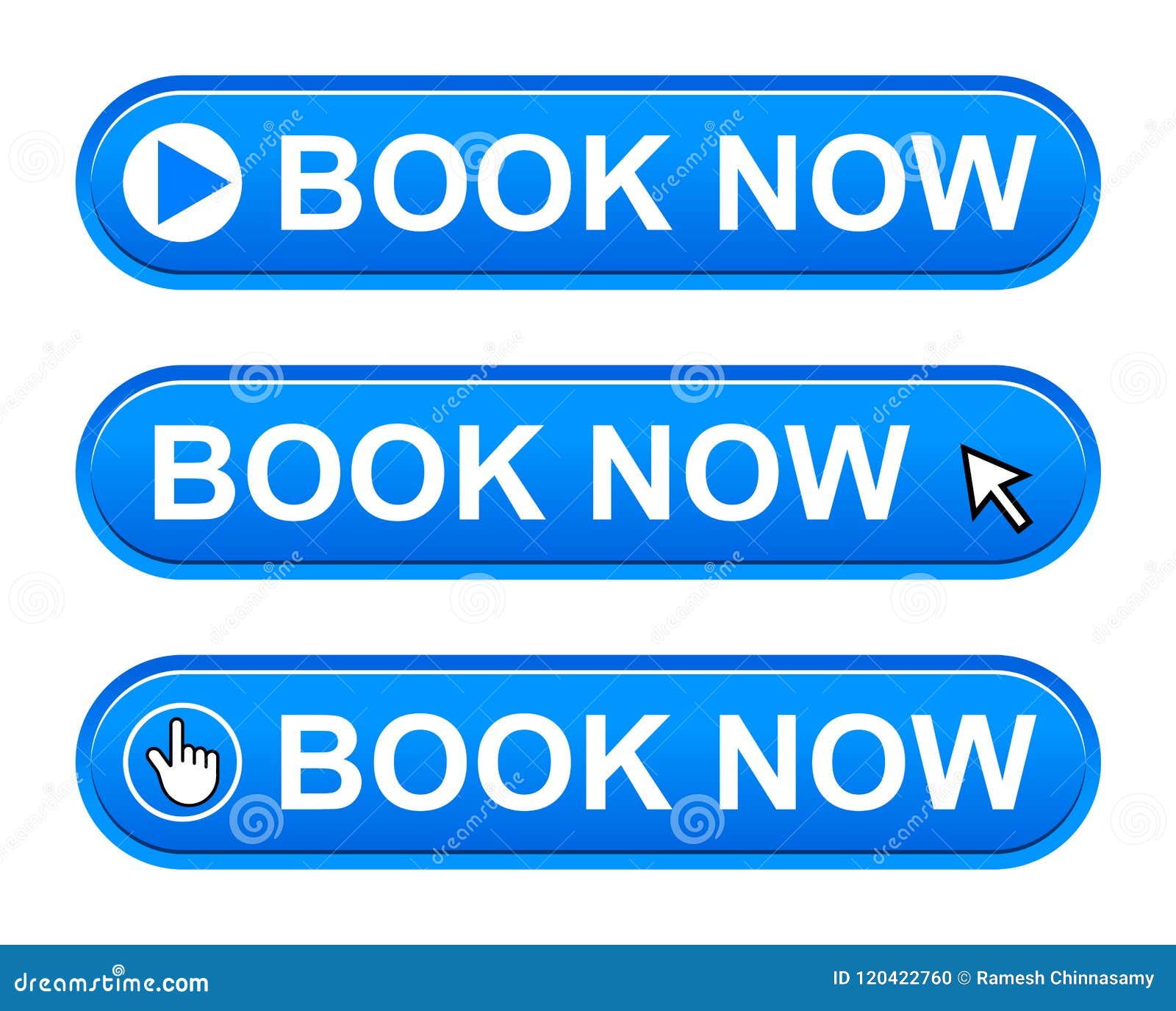 Book now button stock vector. Illustration of contact - 120422760