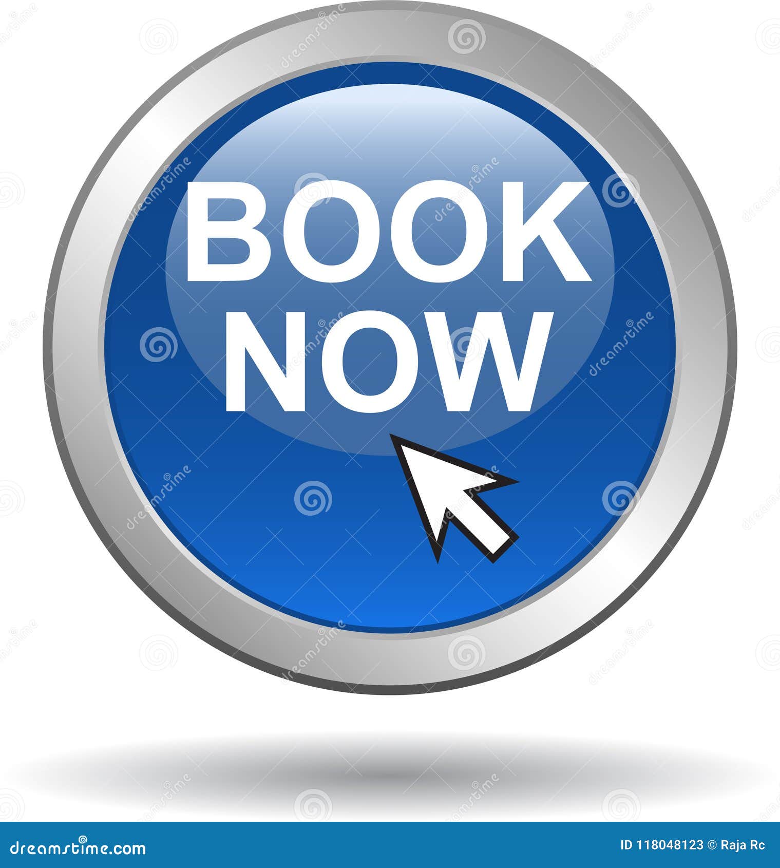 Book Now Icon Web Button Blue Stock Vector - Illustration of design ...