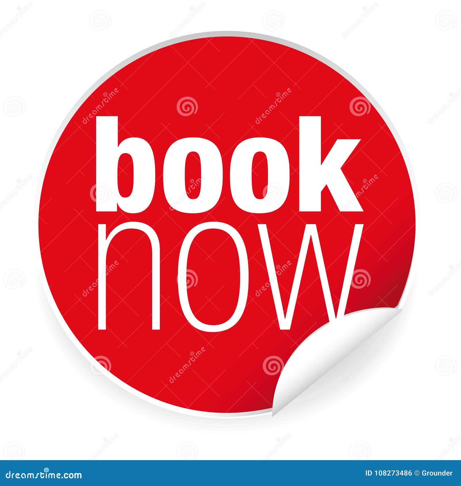 Book now label sticker stock vector. Illustration of sale - 108273486