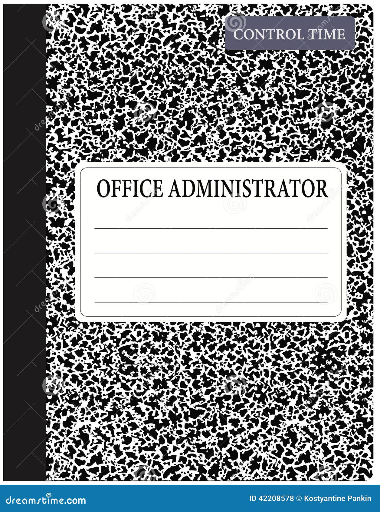 Book office administrator stock vector. Illustration of equipment ...