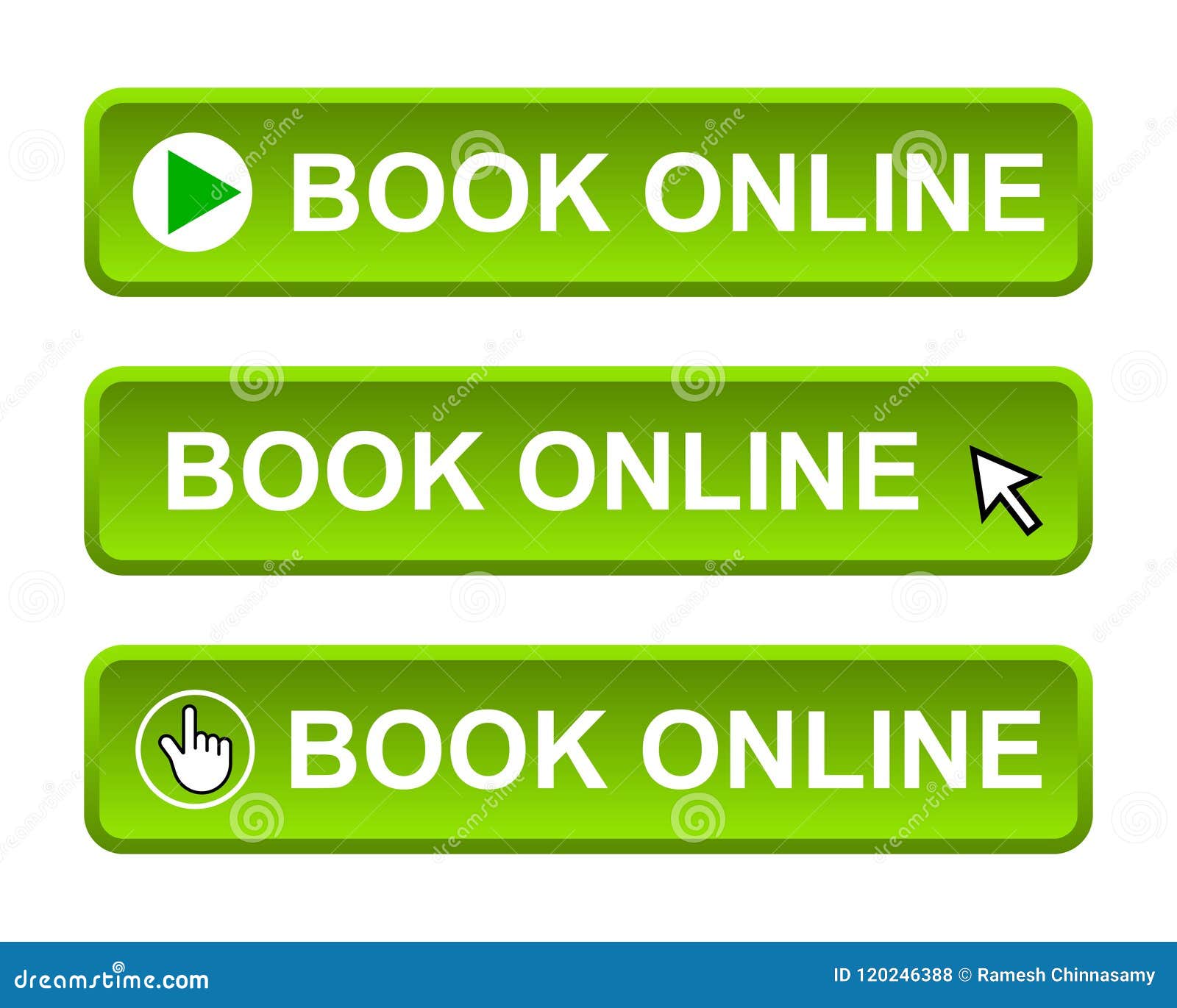 Book online button stock vector. Illustration of apply - 120246388