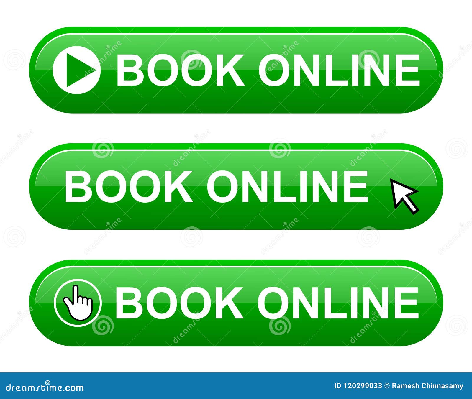 Book online button stock vector. Illustration of button - 120299033