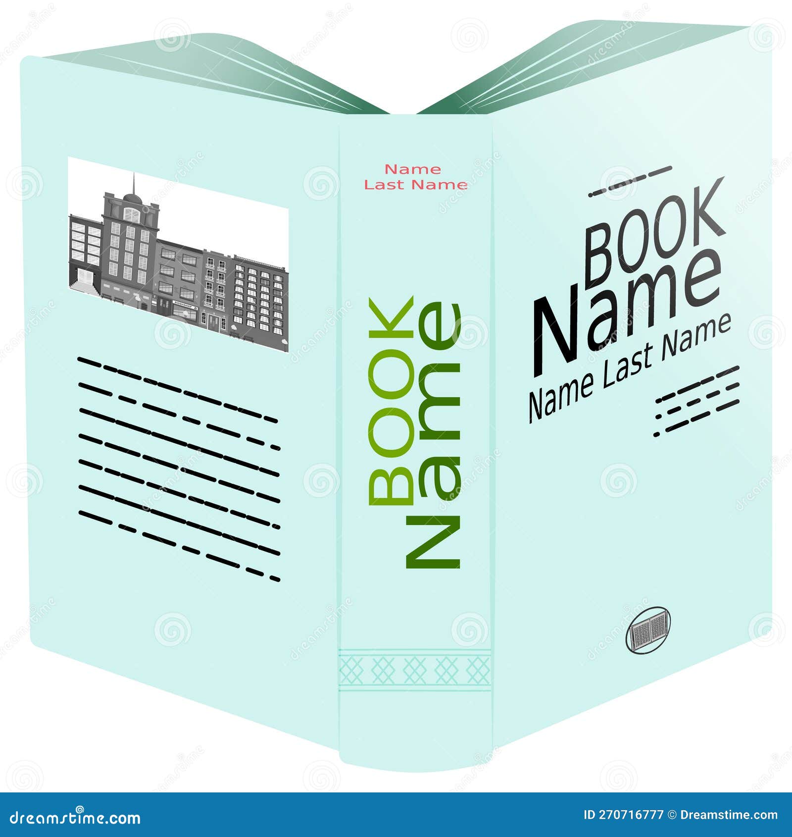 Book open cover stock vector. Illustration of page, journal - 270716777