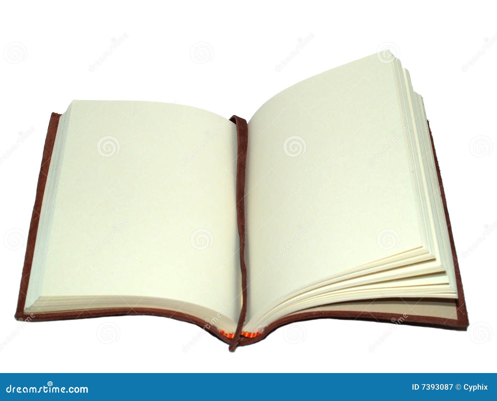 Book on an open page stock image. Image of notebook, blank - 7393087