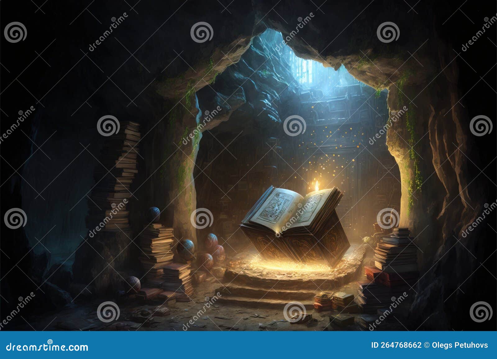 Crypt With Scattered Bones Stock Image | CartoonDealer.com #35062057