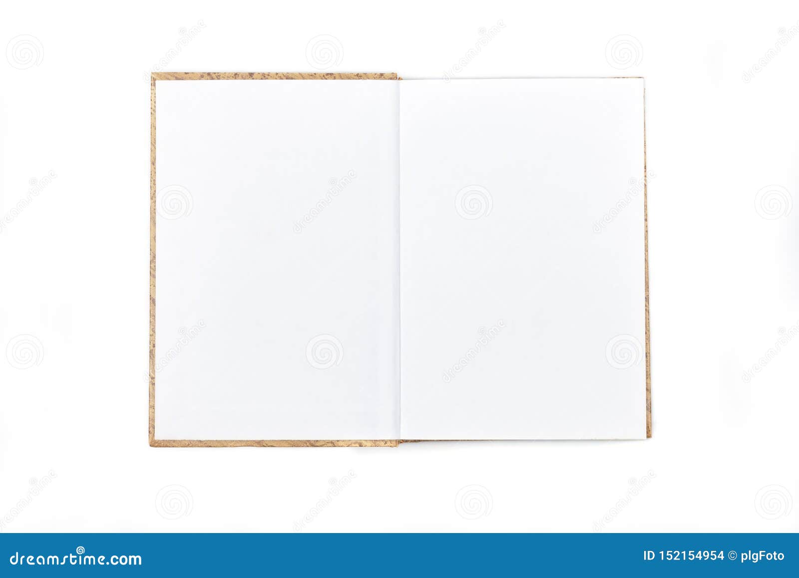 A Book Opened in Half Isolated on White Stock Photo - Image of element ...