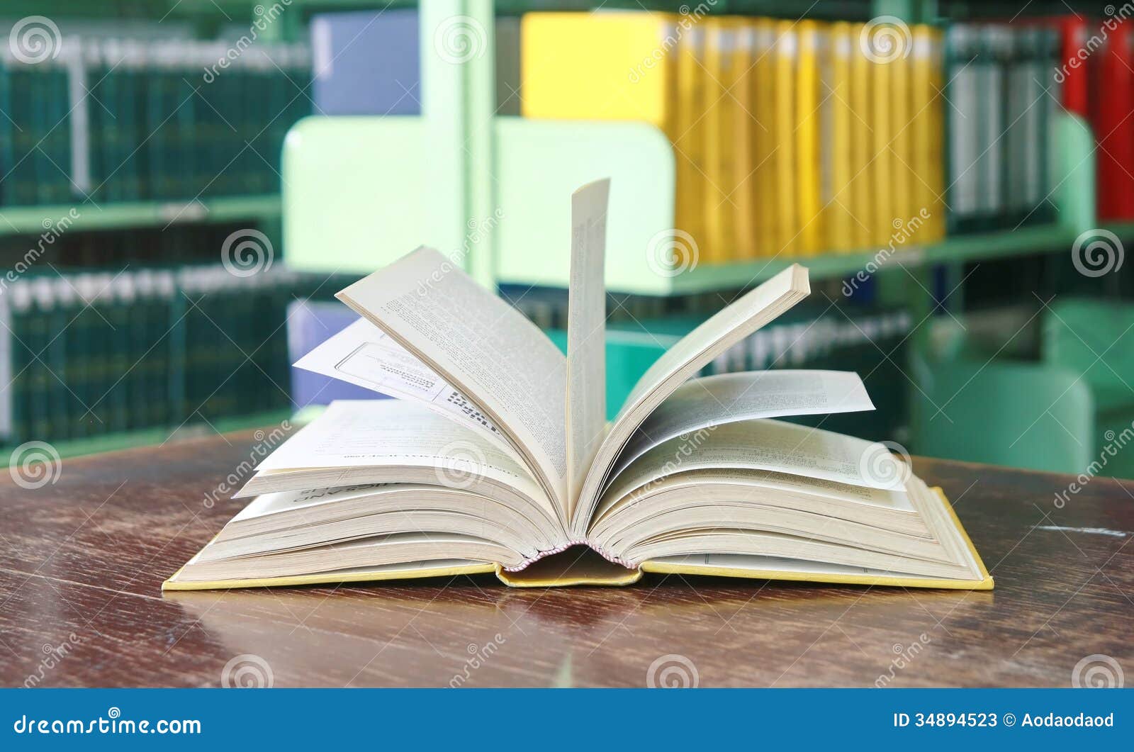 A book opened on table stock image. Image of closeup - 34894523