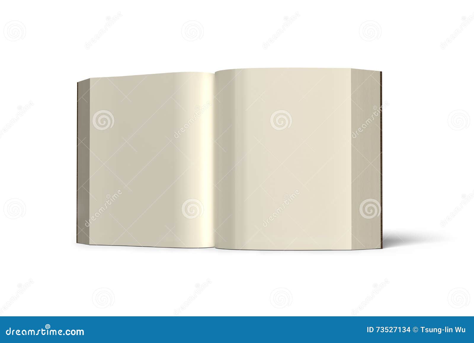 Book Opening Isolated In White Background, 3D Rendering Stock ...