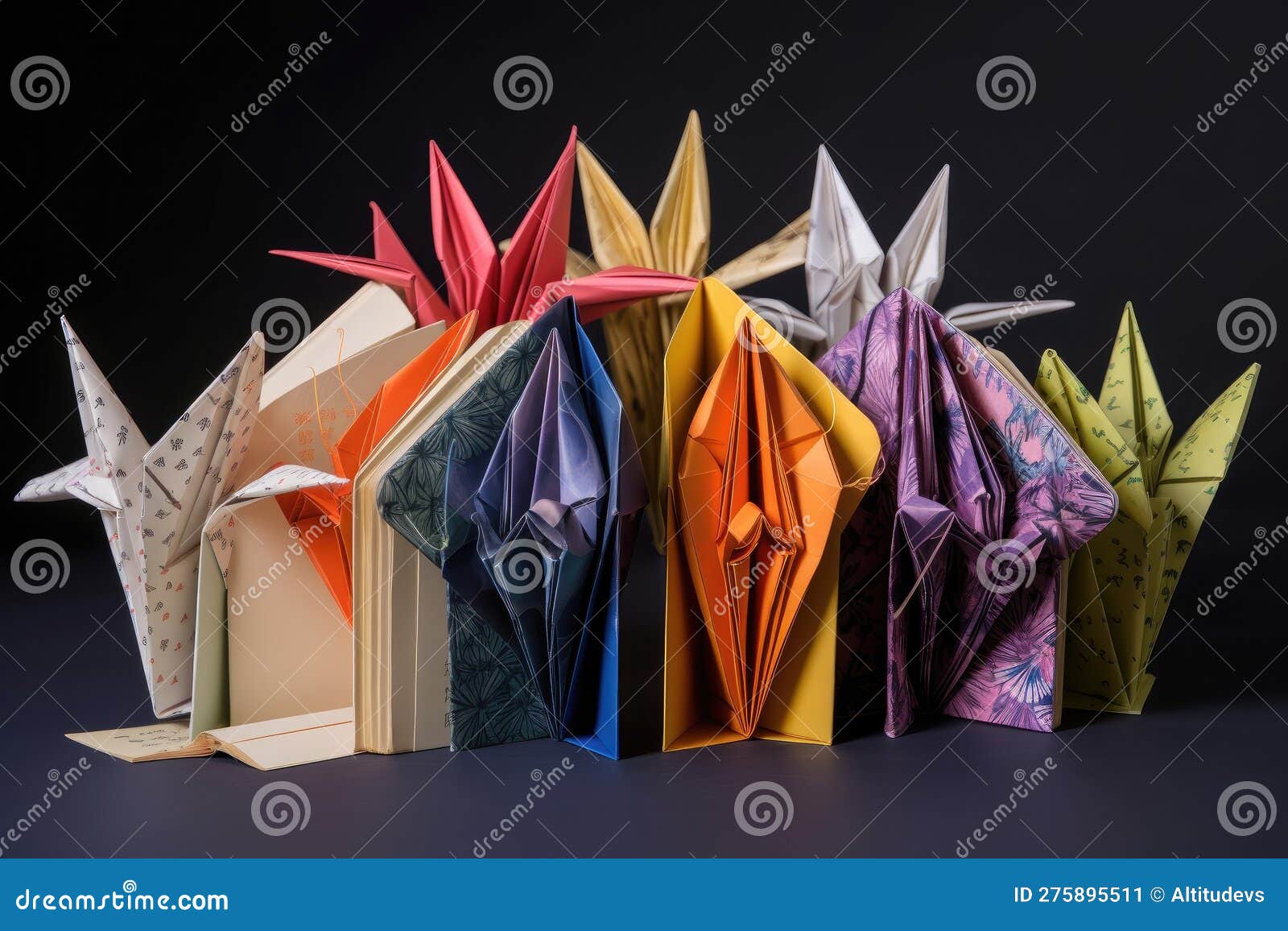 Book of Origami Patterns and Instructions for Beginners Stock ...