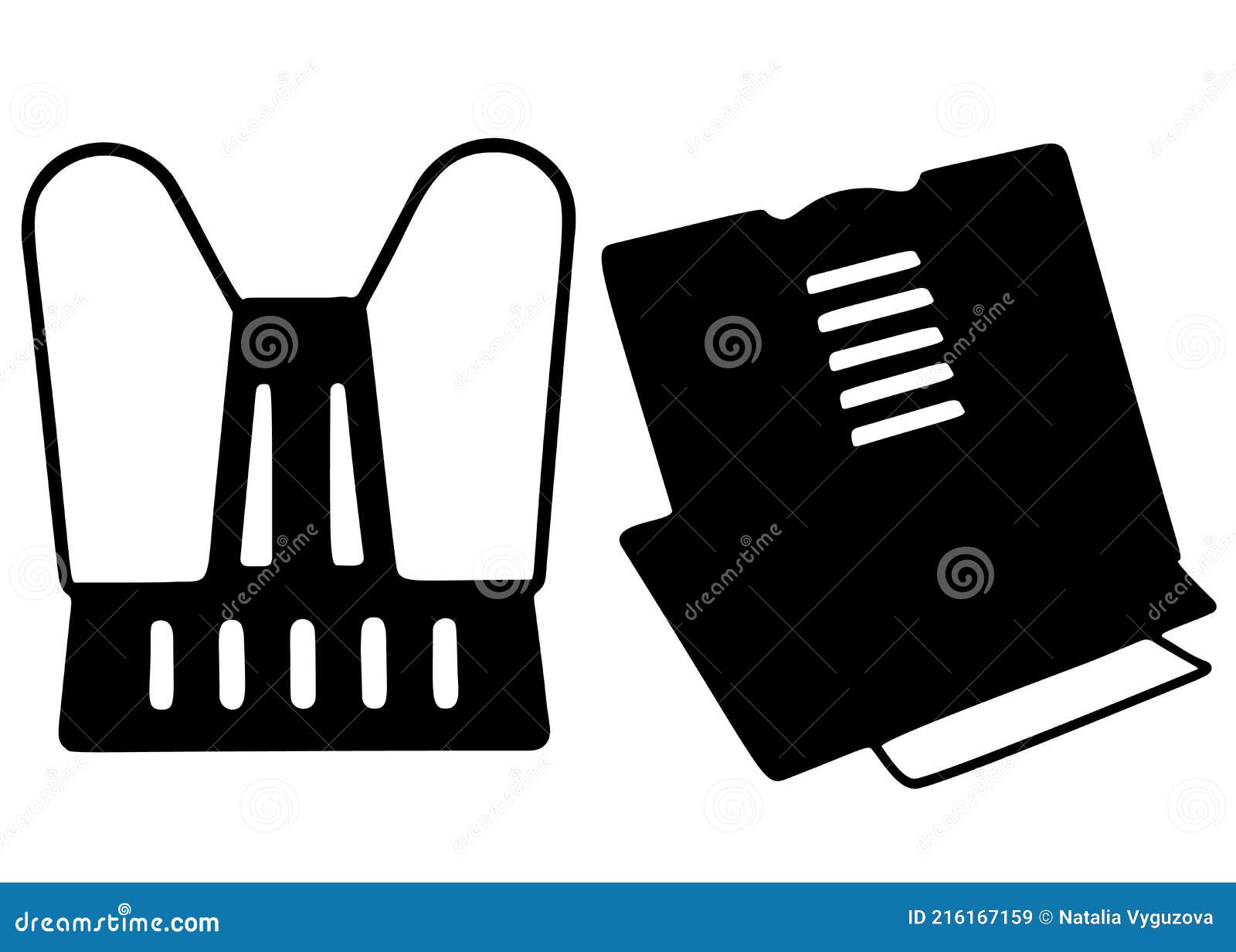 Book and Paper Holder Included. Stock Vector - Illustration of stand ...