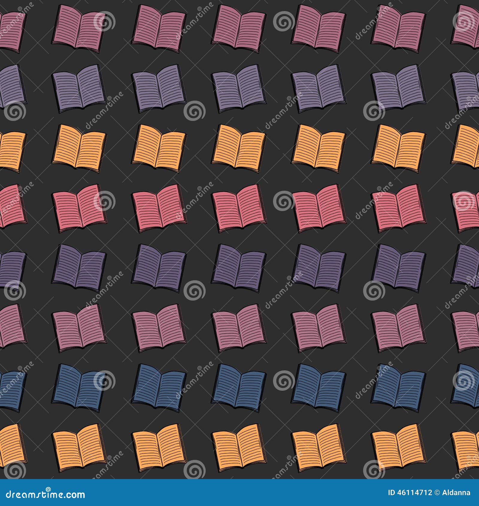 Book pattern stock vector. Illustration of cover, books - 46114712