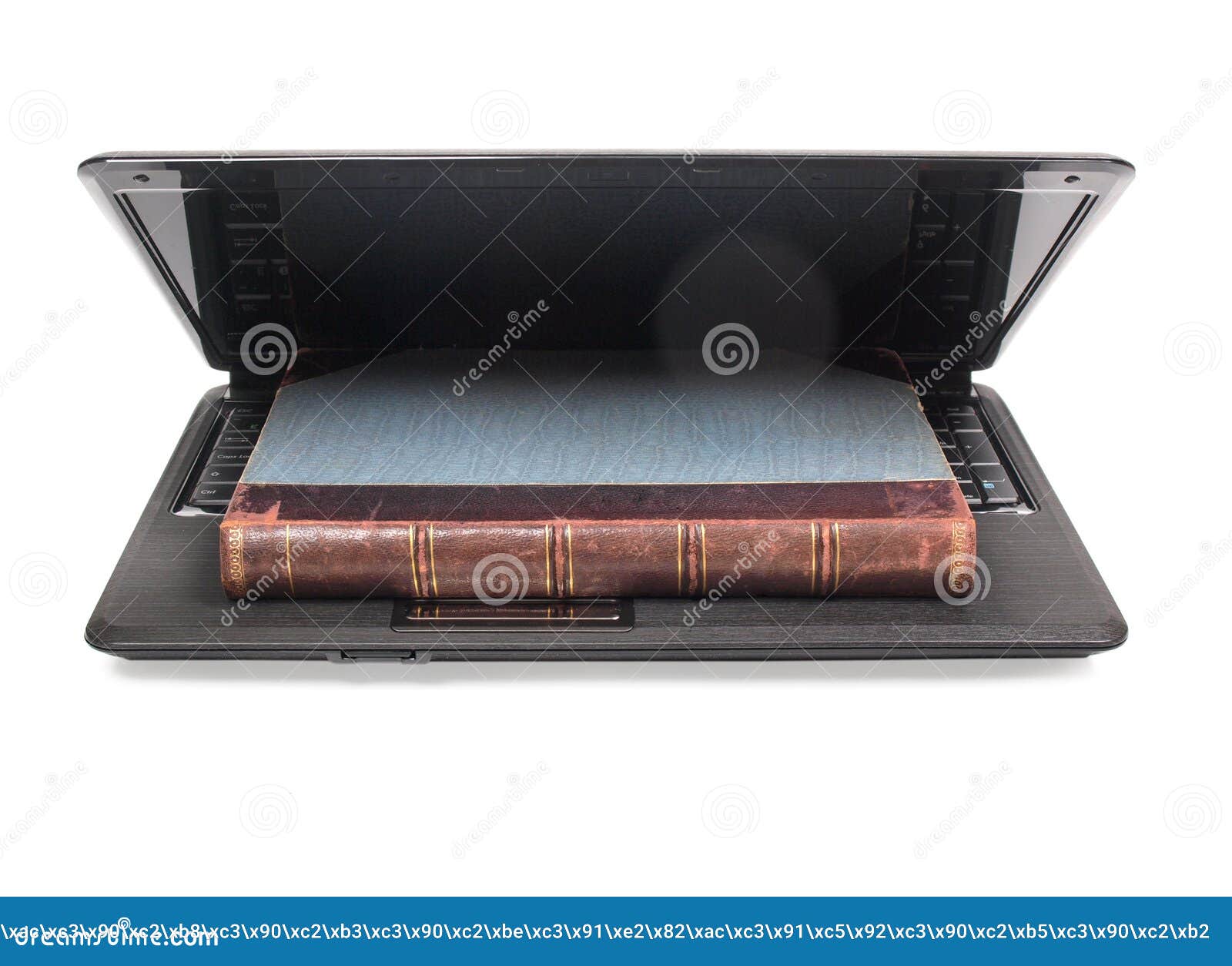 Book and pc stock image. Image of laptop, literature - 19321137