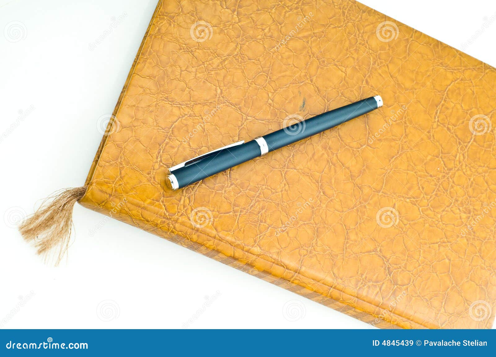 Book and pen stock image. Image of appointment, leather - 4845439