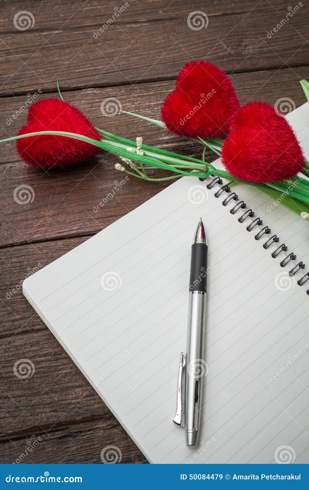 Book with Pen on Wooden Table Stock Image - Image of student, blank ...