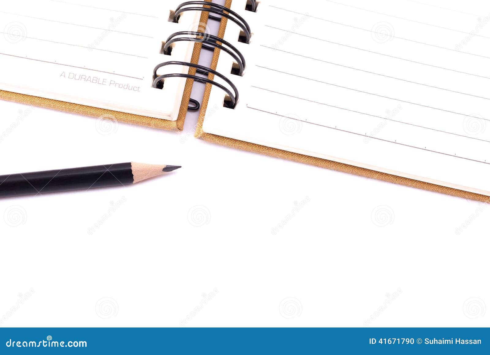 Book and pencil stock photo. Image of clean, stationary - 41671790