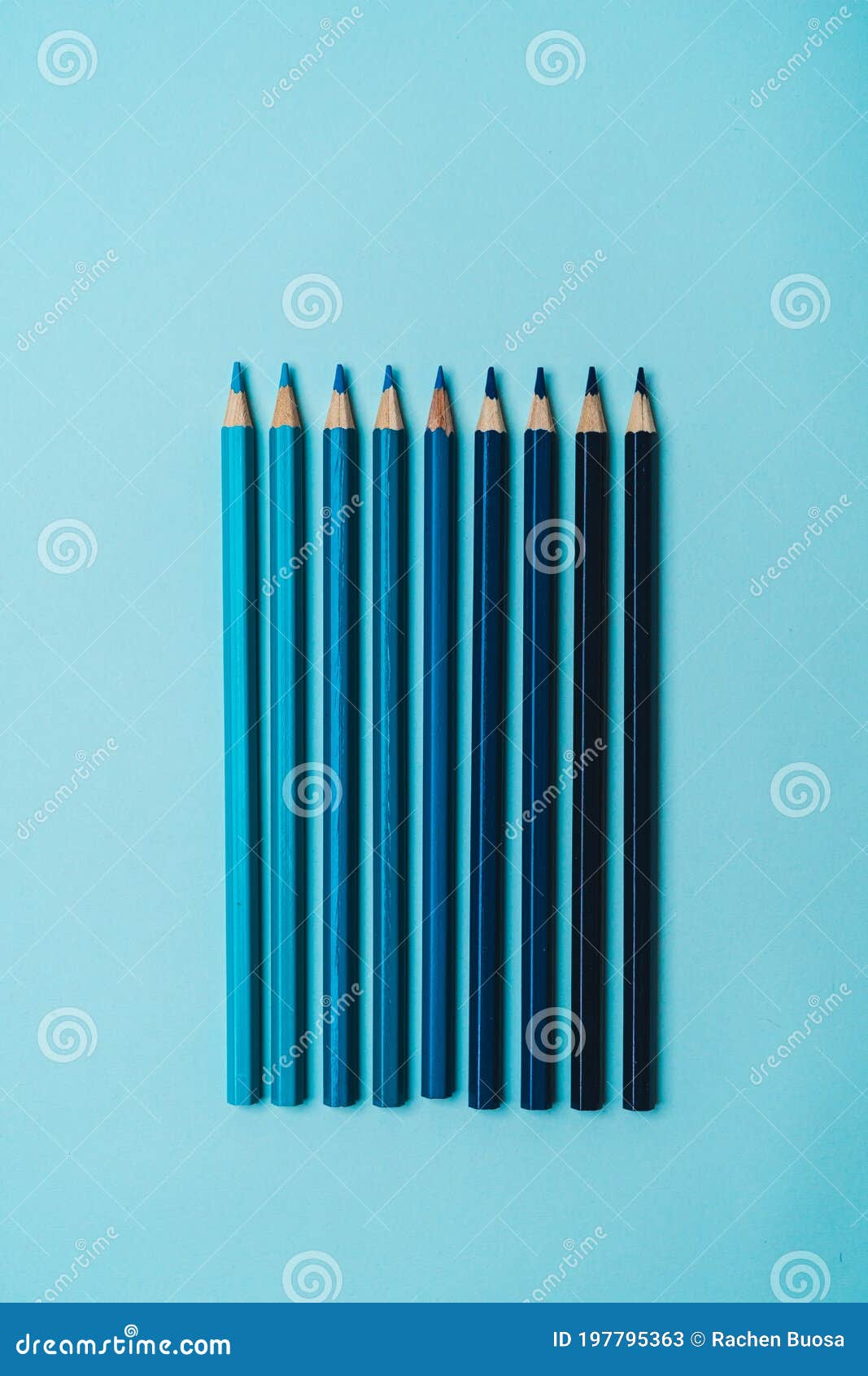 Book, Pencil, Ruler on a Blue Background Stock Image - Image of blue ...