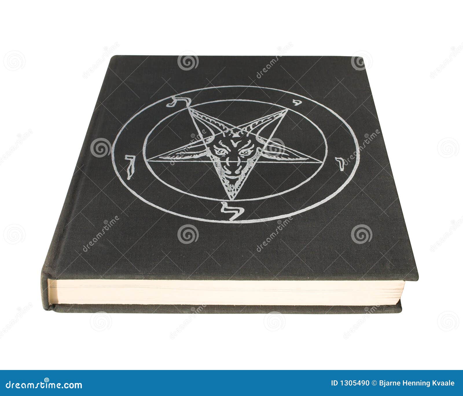 Book With Pentagram Stock Photo - Image: 1305490