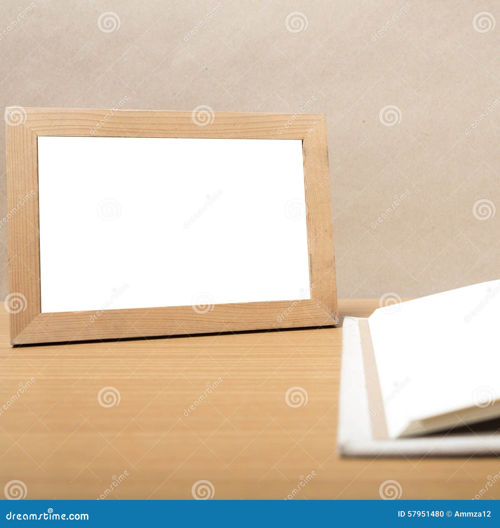 Book and photo frame stock photo. Image of frame, brown - 57951480