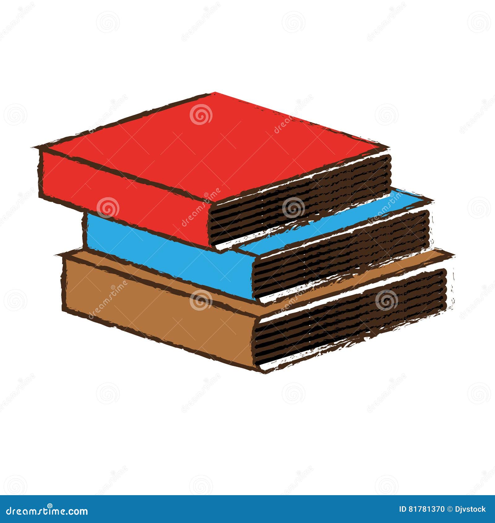 Book pile icon image stock vector. Illustration of encyclopedia - 81781370