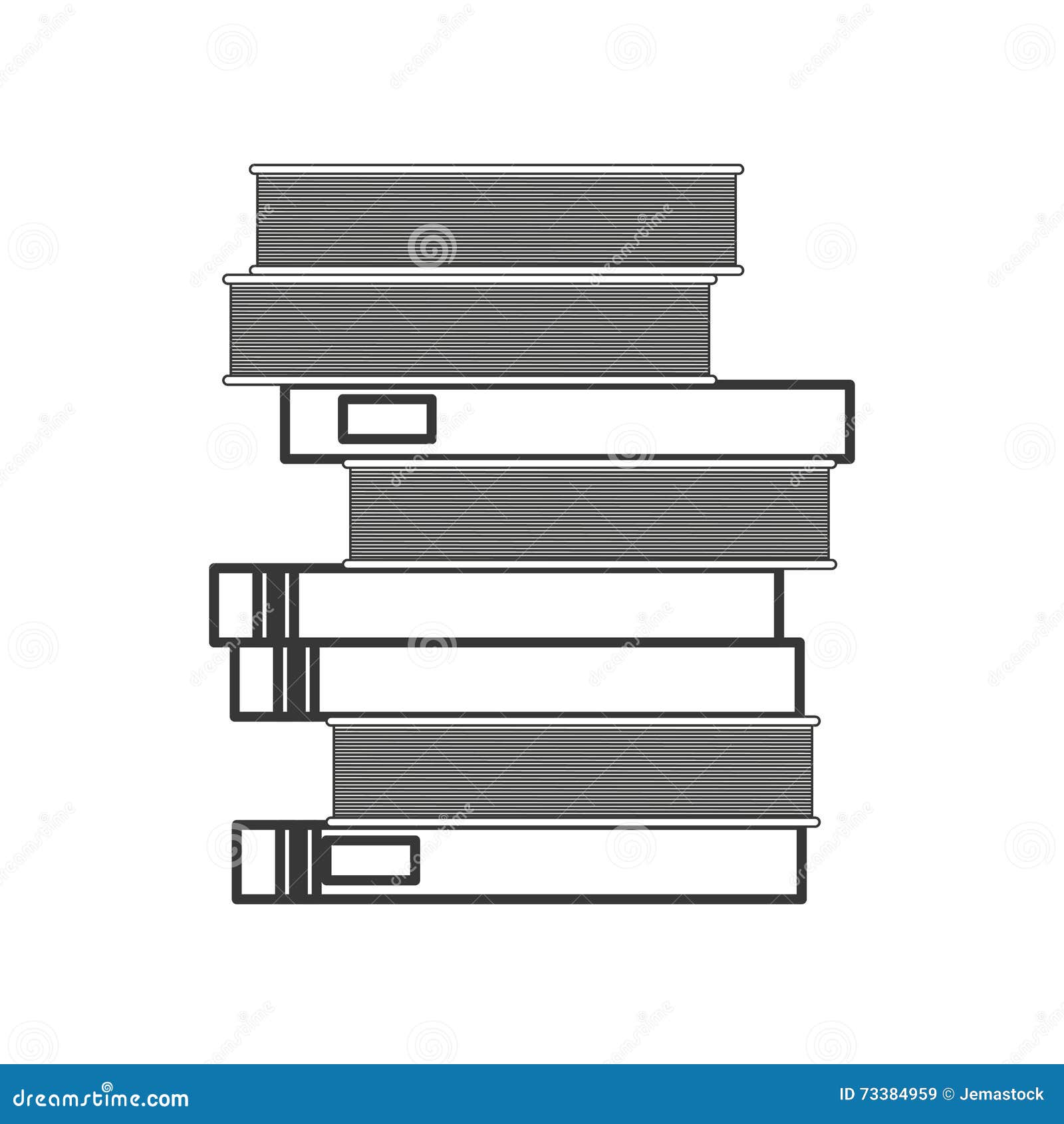 Book pile icon stock illustration. Illustration of education - 73384959