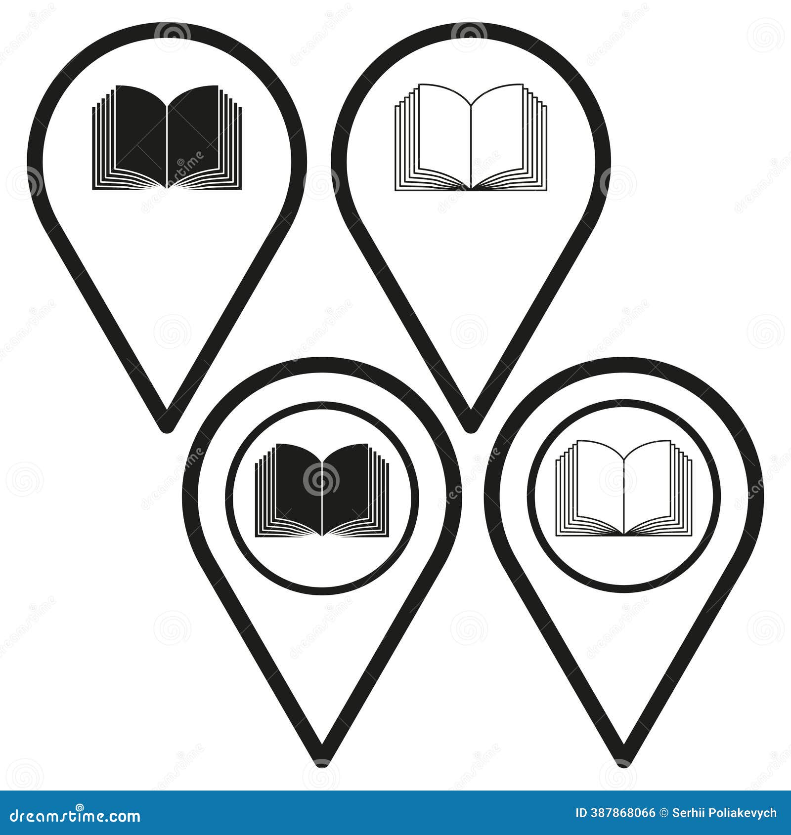 School Symbol On A Map