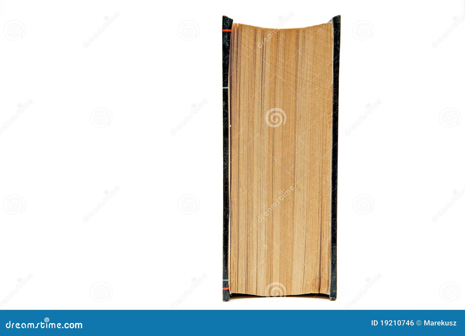 Book Placed Vertically on a White Background Stock Photo - Image of ...