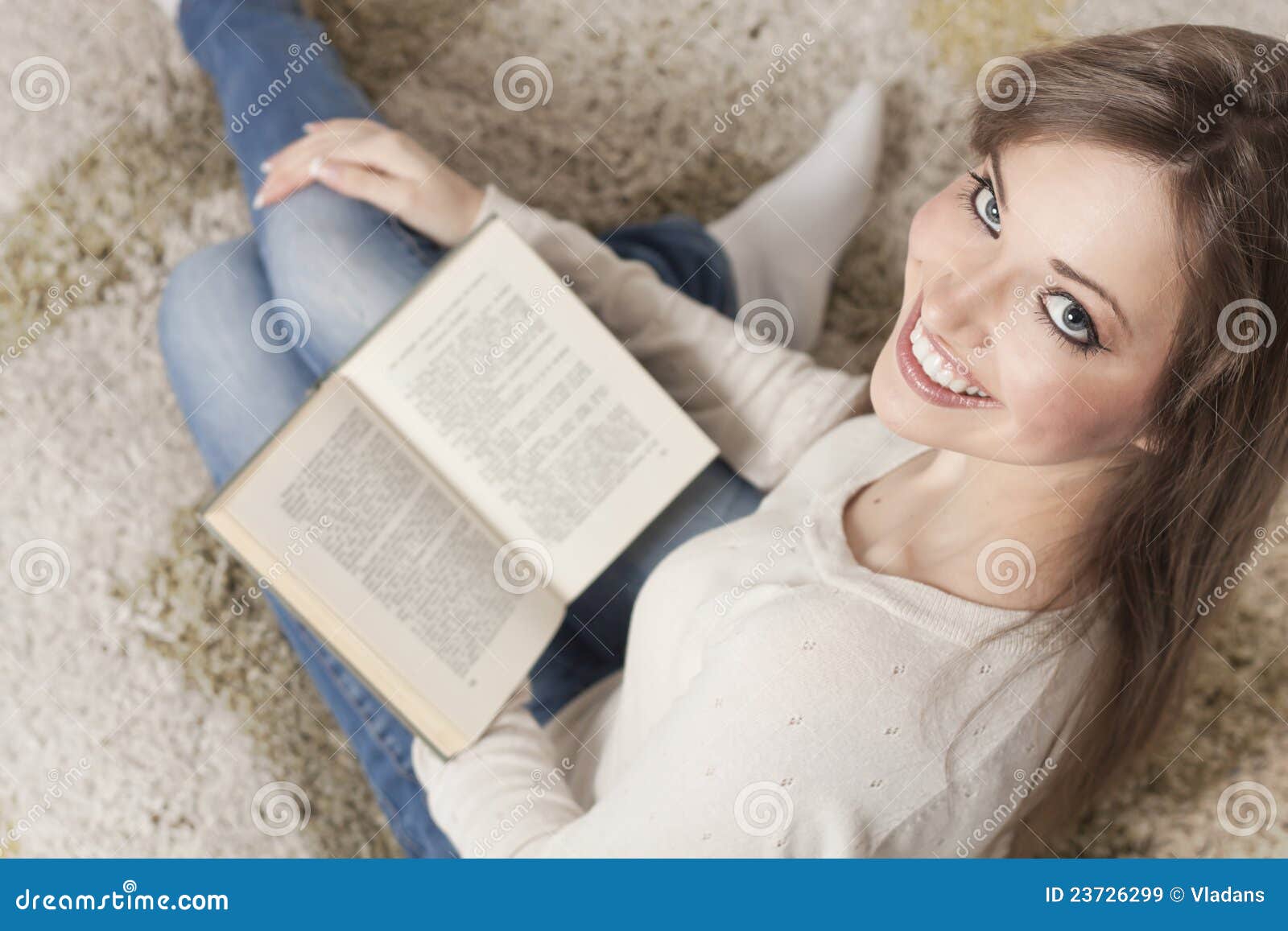 Book portrait stock image. Image of eyes, blue, model - 23726299