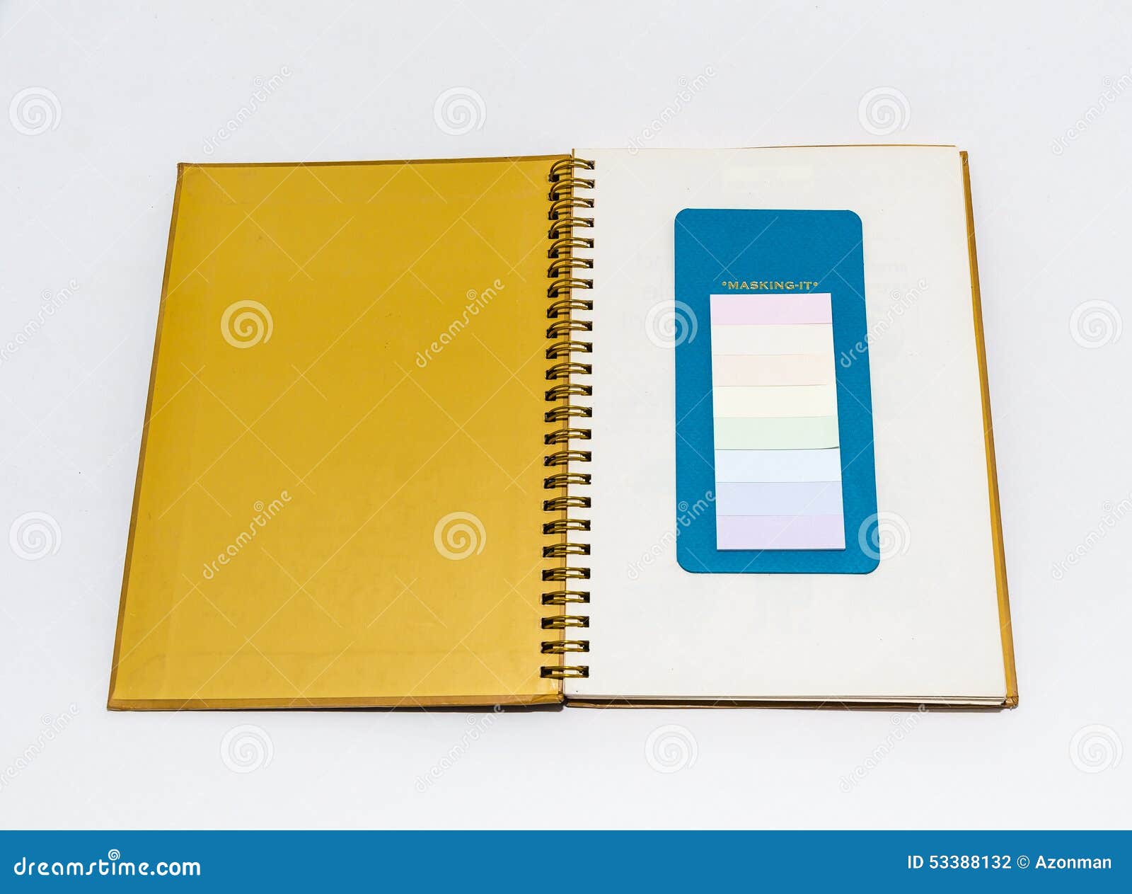 Book and Post-it stock photo. Image of office, book, background - 53388132