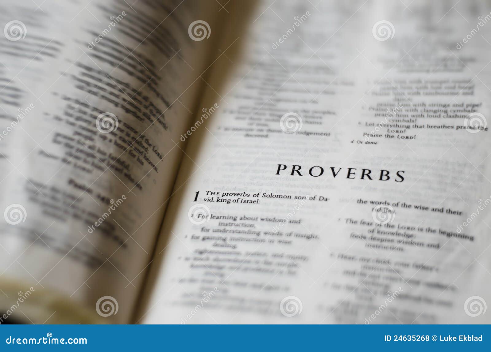 The Book of Proverbs stock photo. Image of jesus, christianity - 24635268