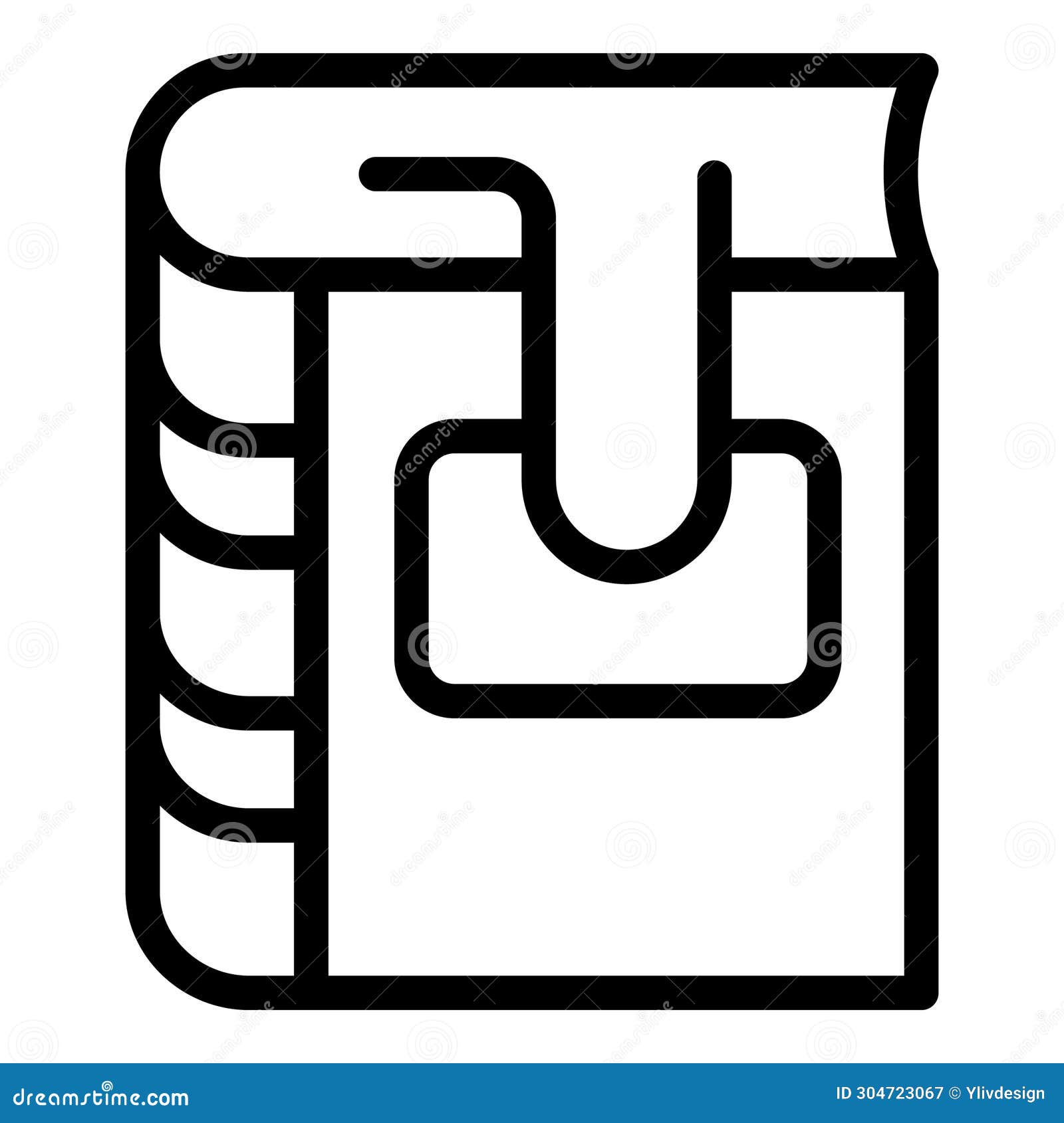 Book Publication Icon Outline Vector. Open Side Stock Illustration ...