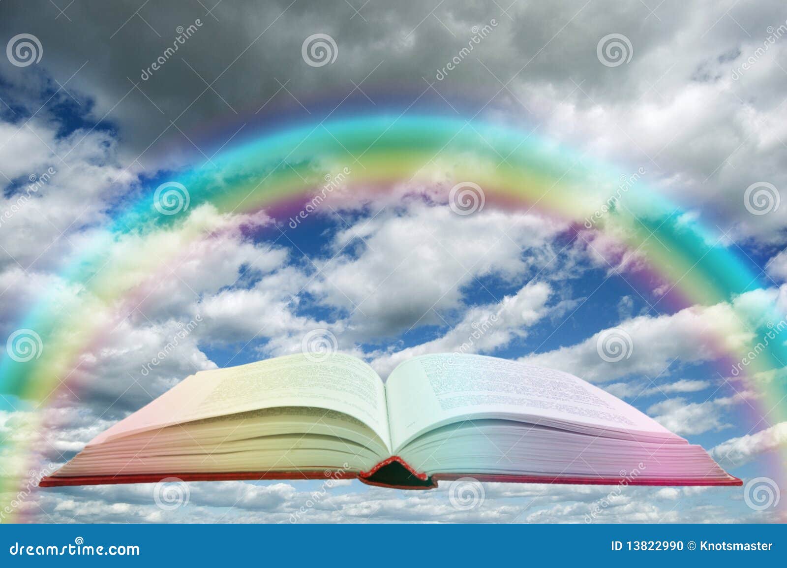 Book and rainbow stock photo. Image of render, peace - 13822990