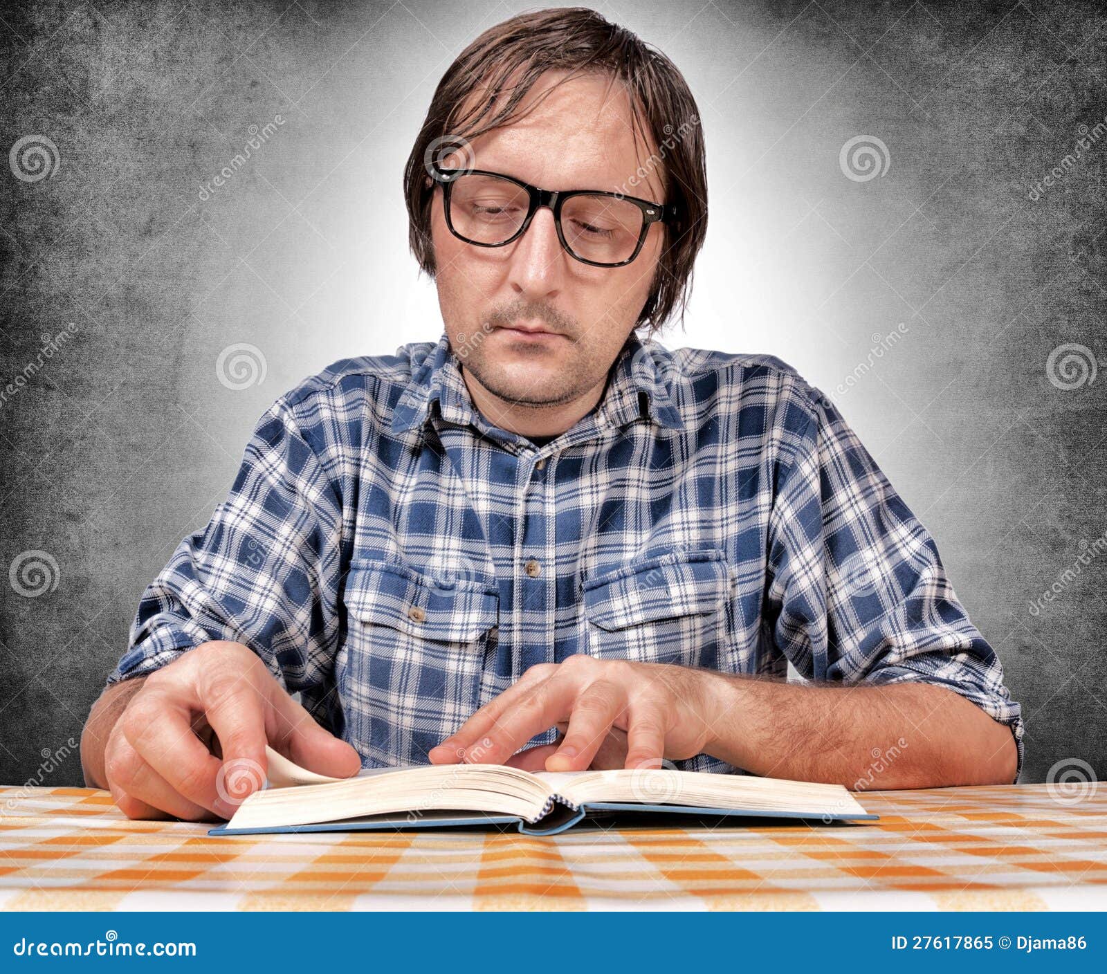 Book reader stock image. Image of natural, book, glasses - 27617865