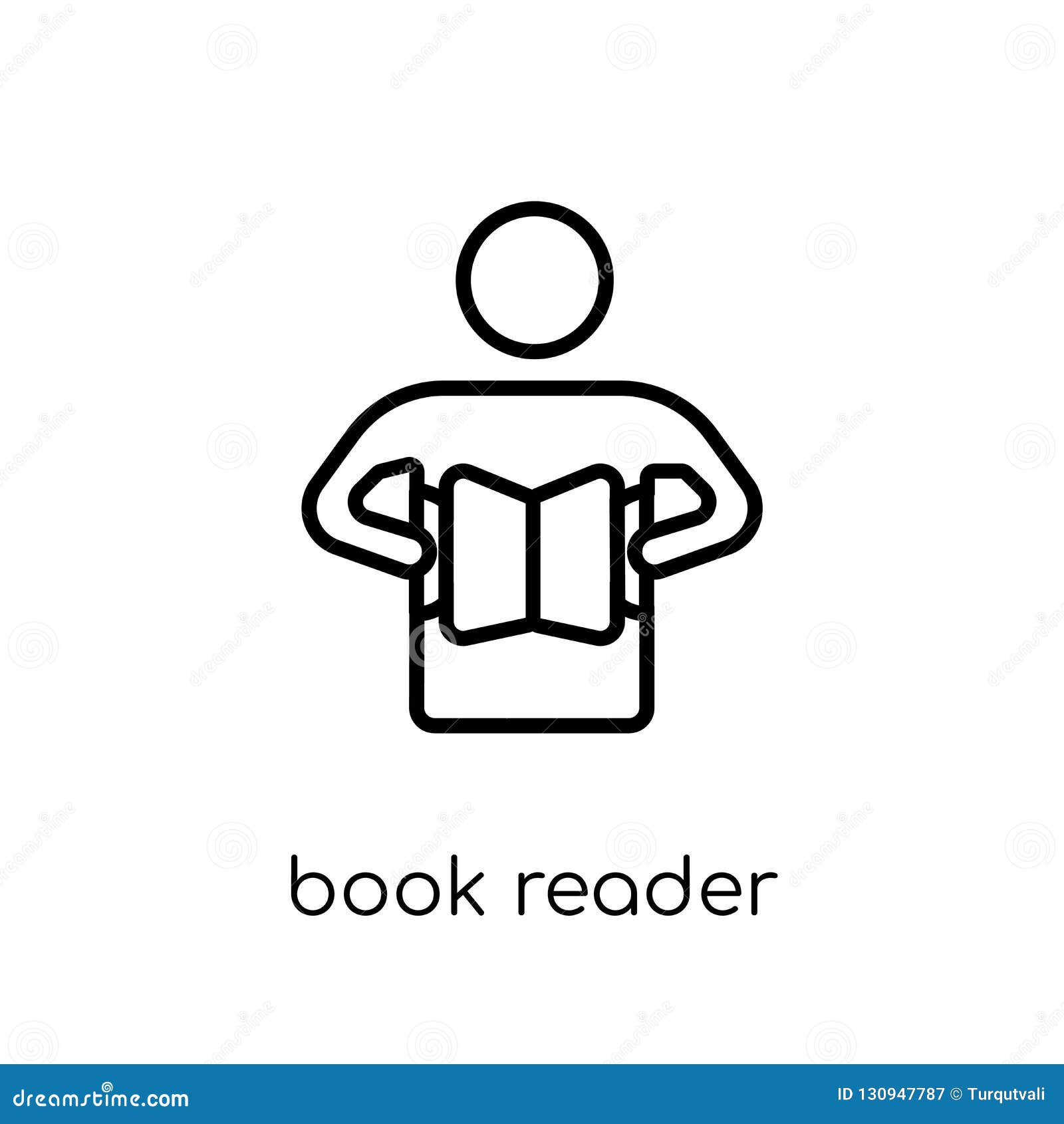 Book Reader Icon from Electronic Devices Collection. Stock Vector ...