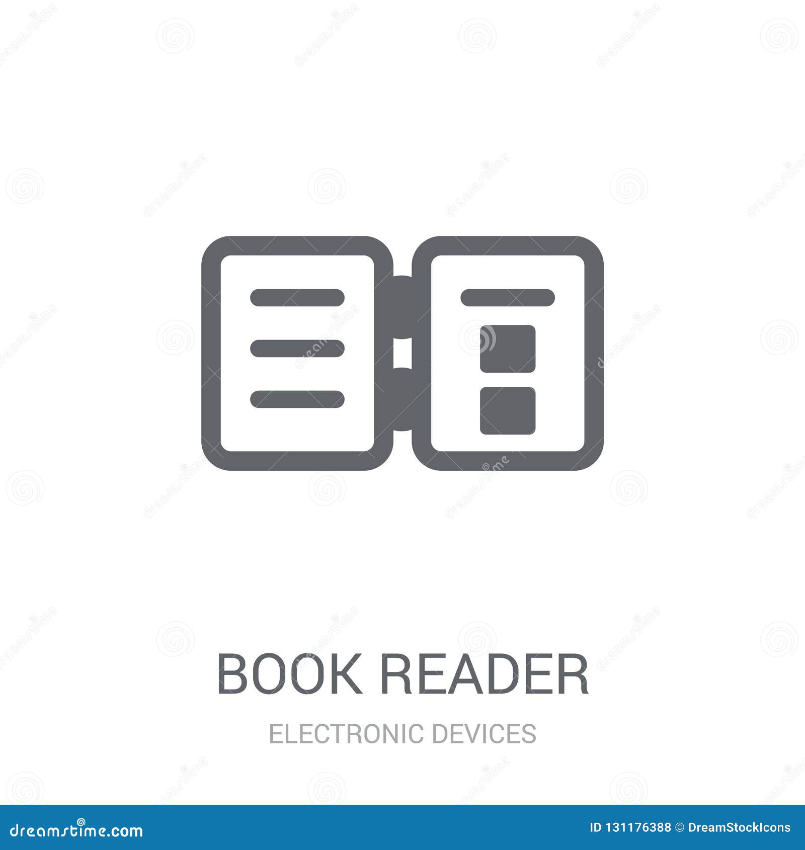 Book Reader Icon. Trendy Book Reader Logo Concept on White Background ...
