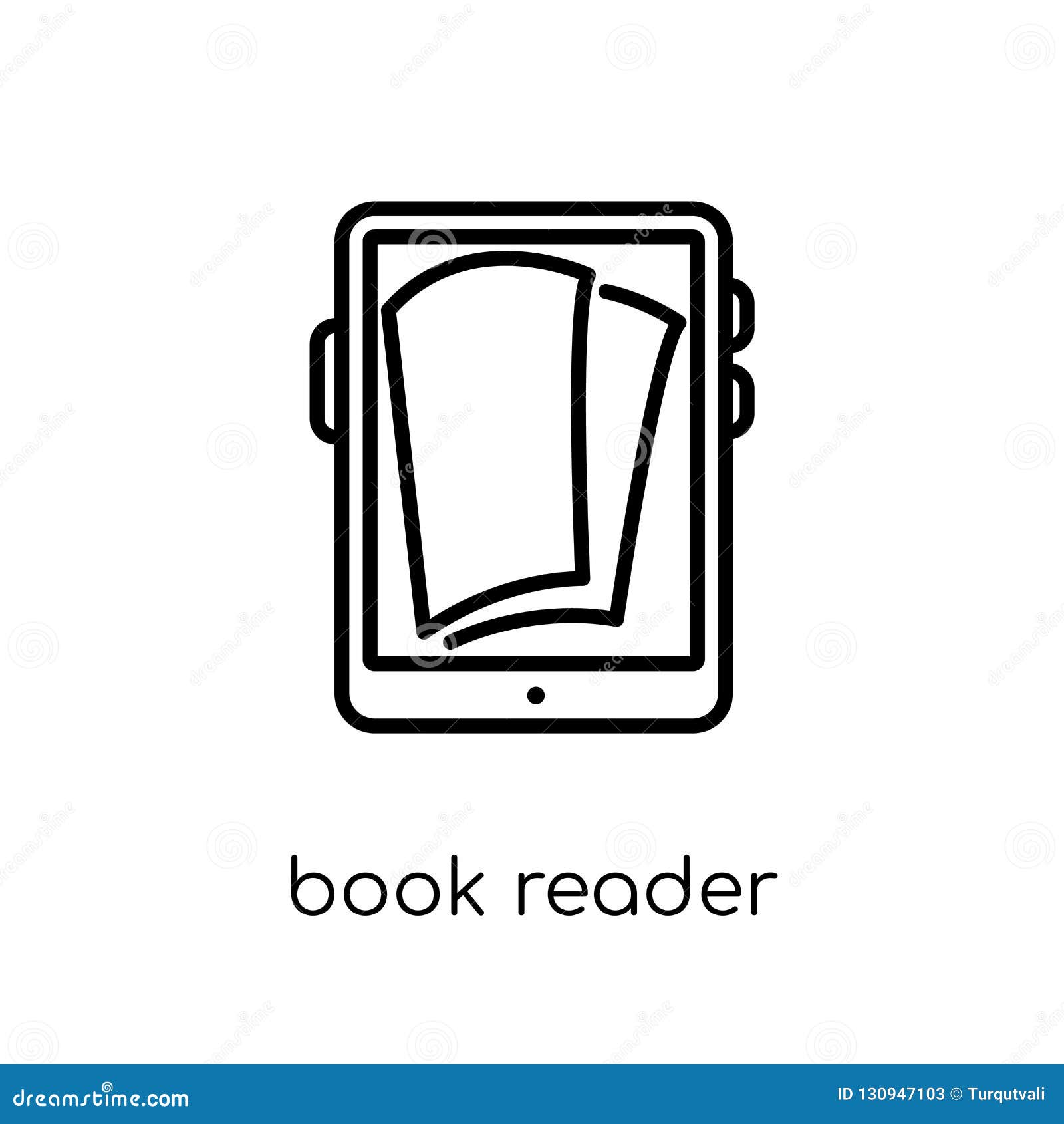 Book Reader Icon. Trendy Modern Flat Linear Vector Book Reader I Stock ...
