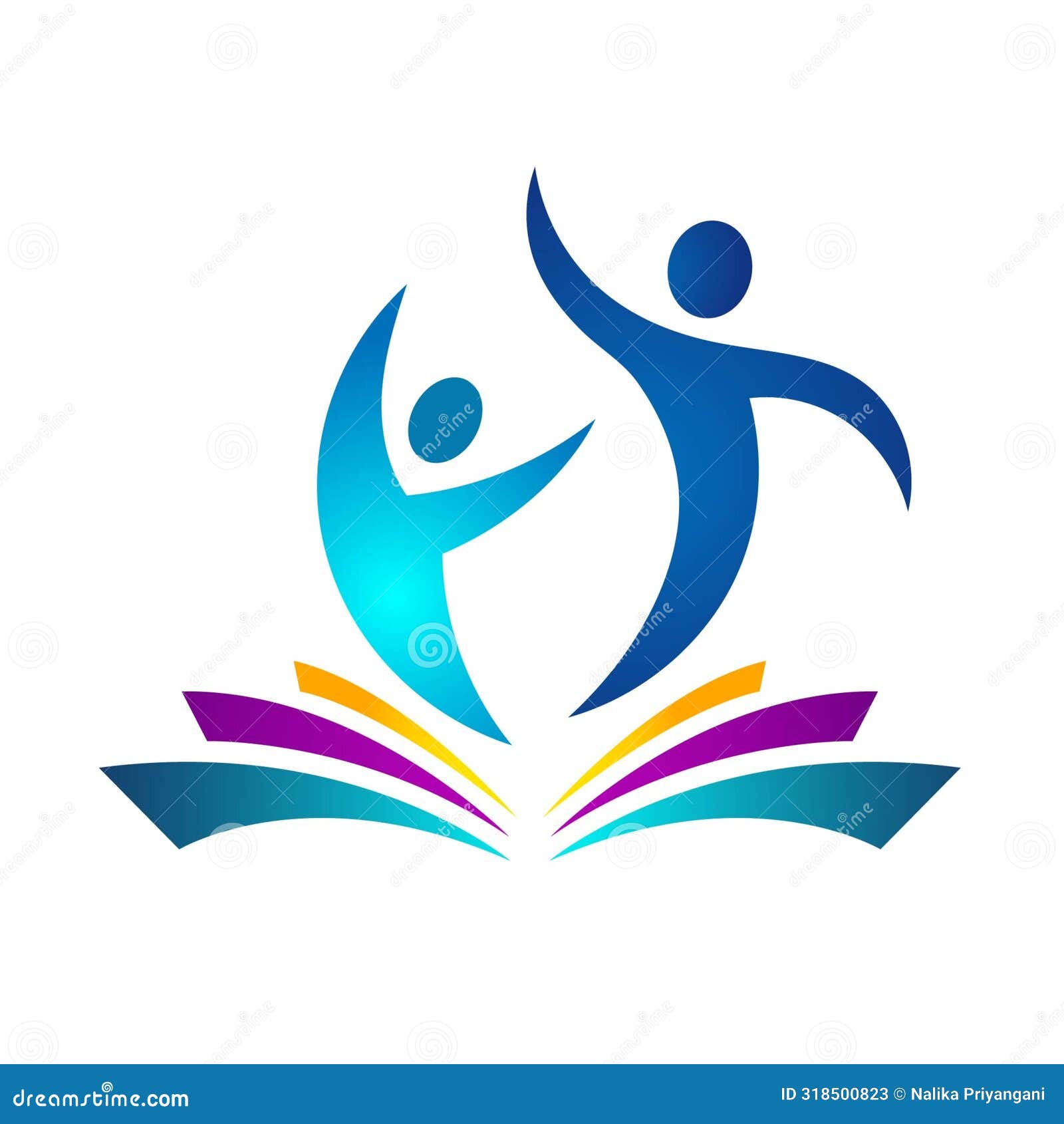 Book Readers Logo Isolated on White Background. Stock Vector ...