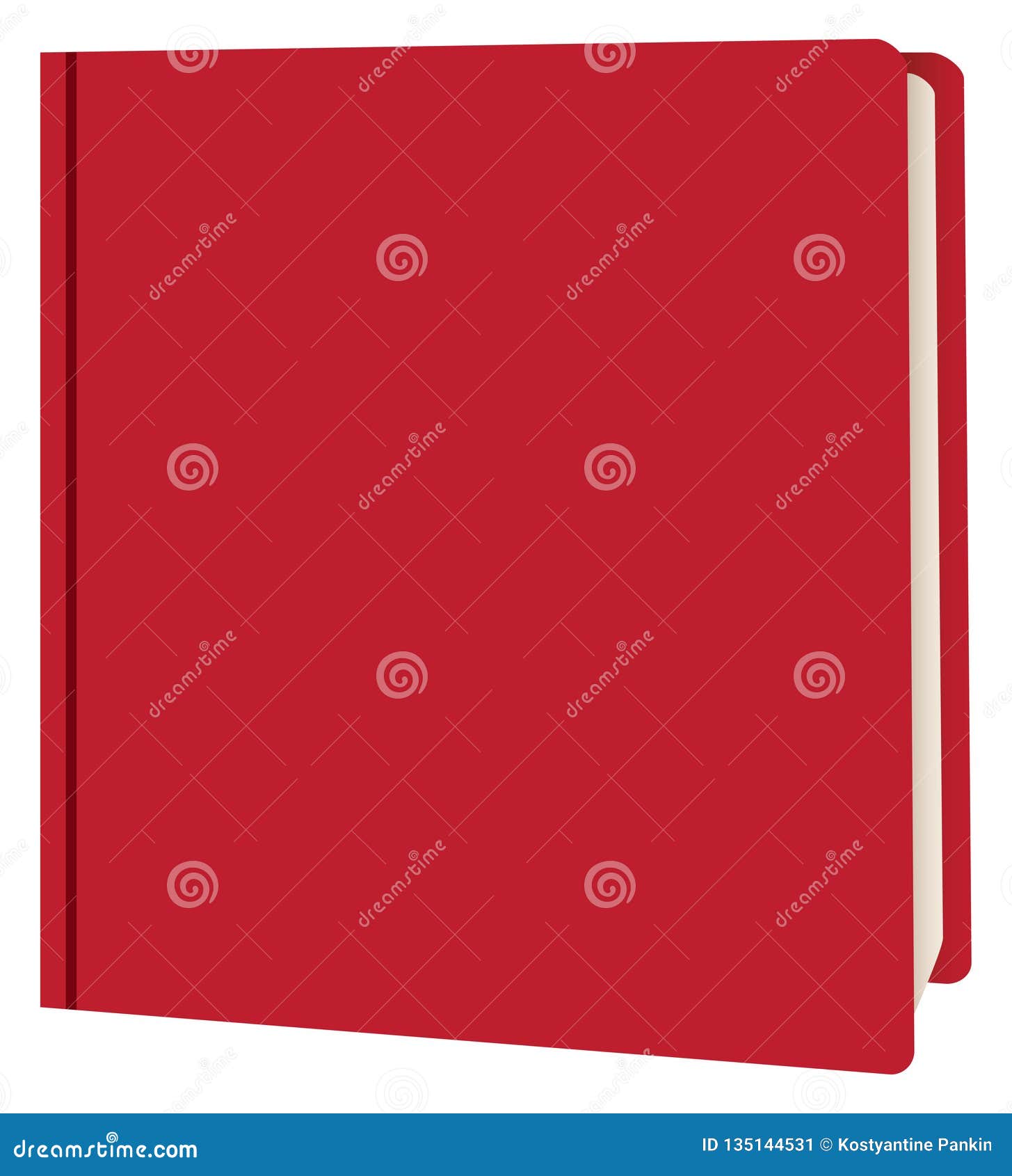 Book in the red binding stock vector. Illustration of skin - 135144531