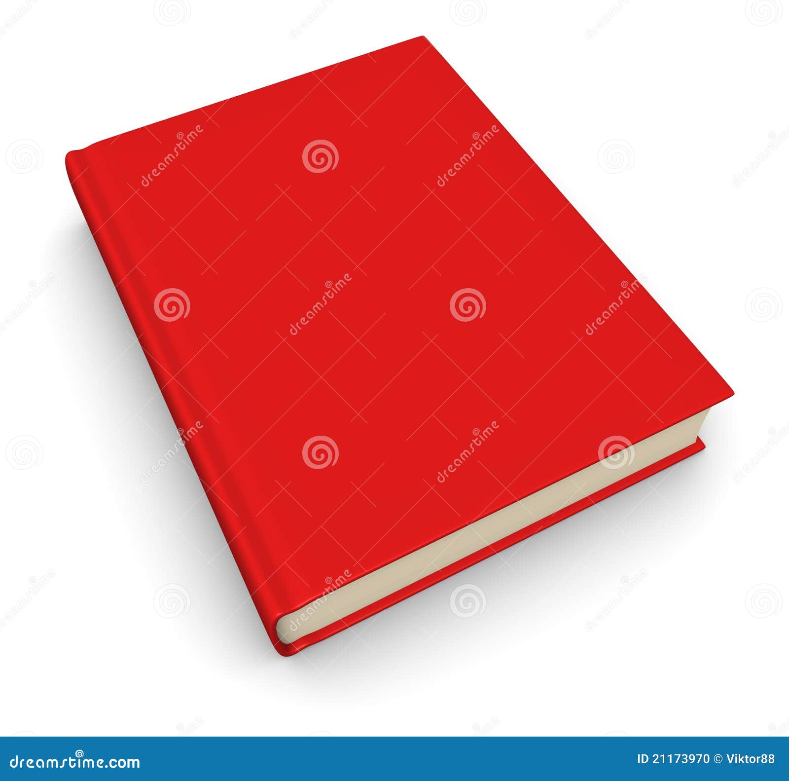 Book with a red cover stock illustration. Illustration of edition ...