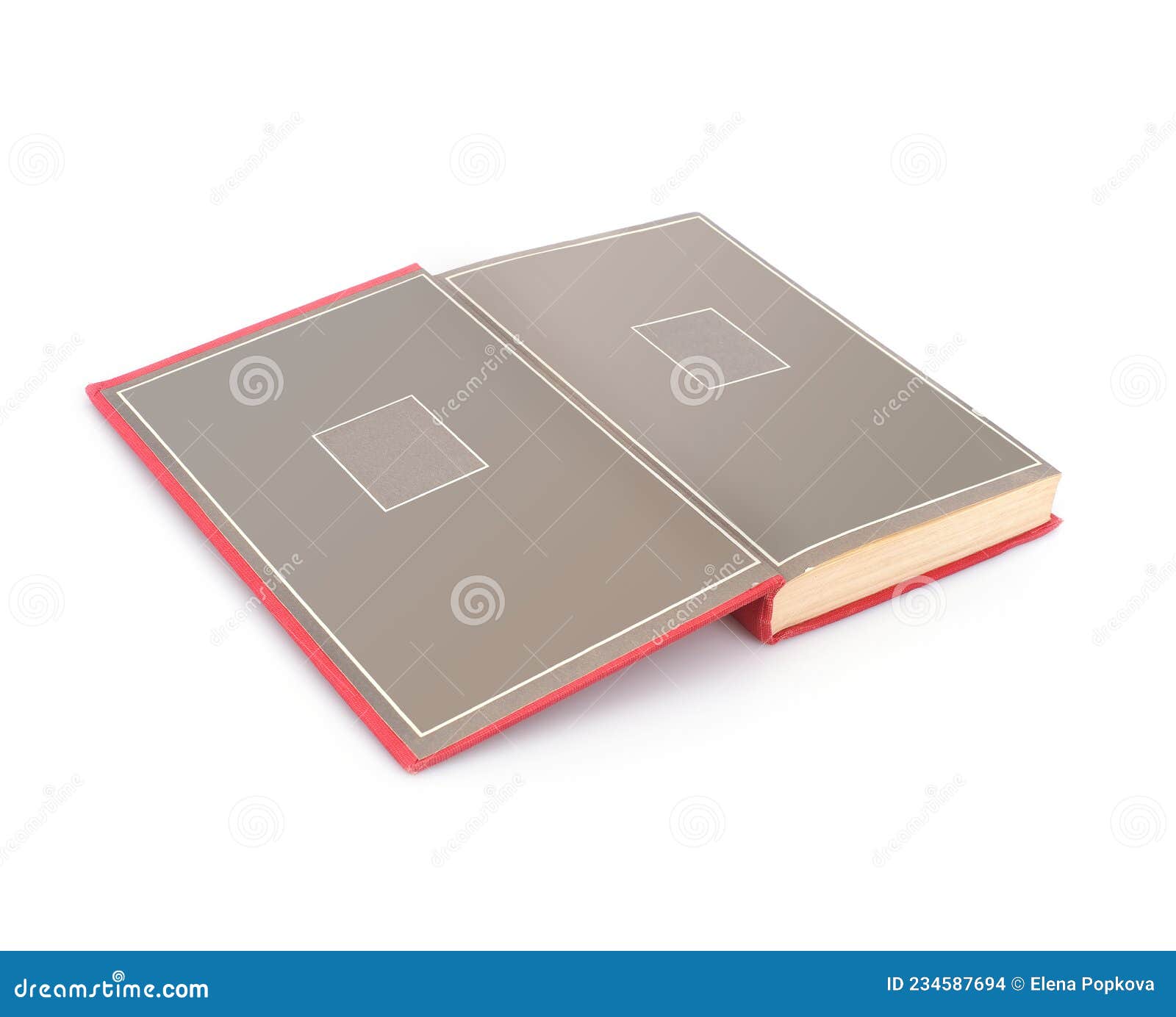 Book in Red Cover Isolated on a White Background Stock Photo - Image of ...
