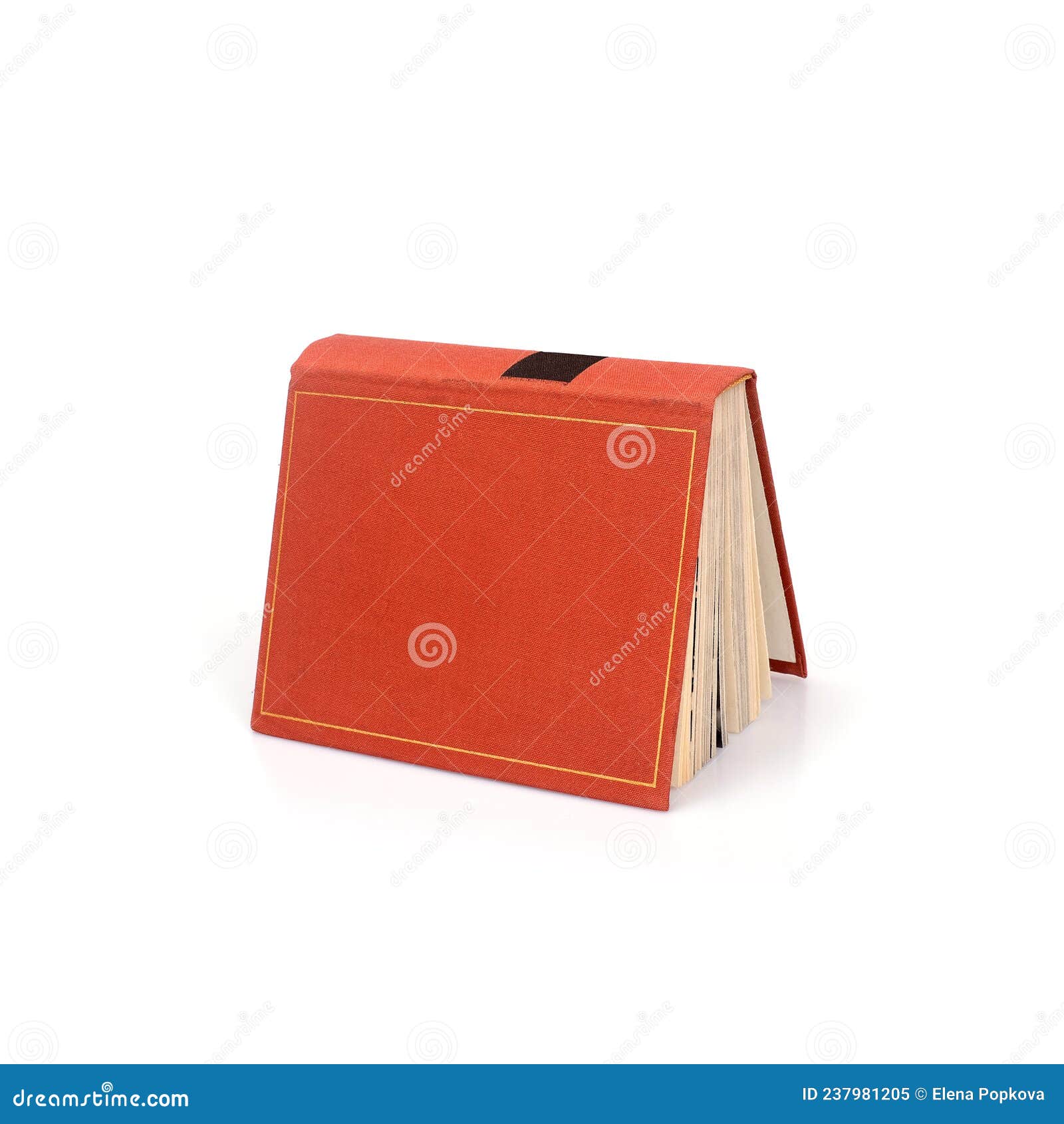 Book in Red Cover Isolated on a White Background Stock Image - Image of ...
