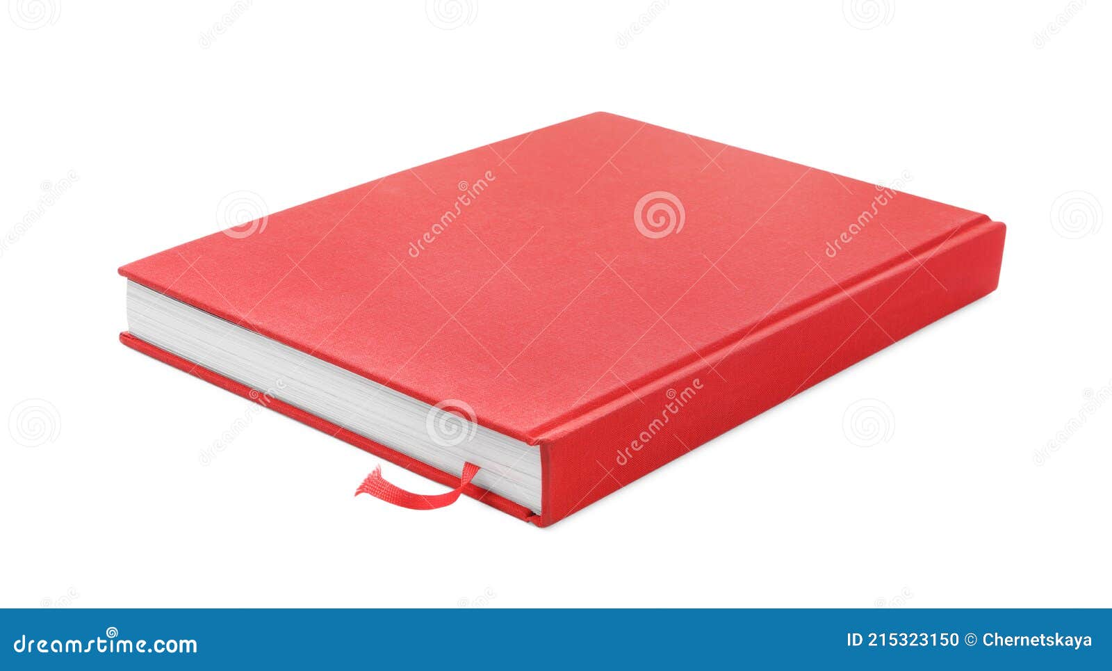 Book with Red Cover on White Background Stock Photo - Image of design ...