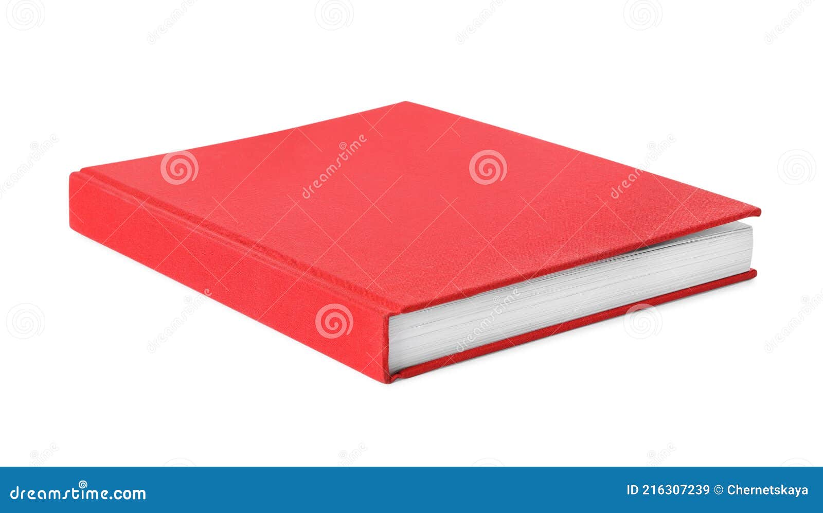 Book with Red Cover on White Background Stock Image - Image of book ...