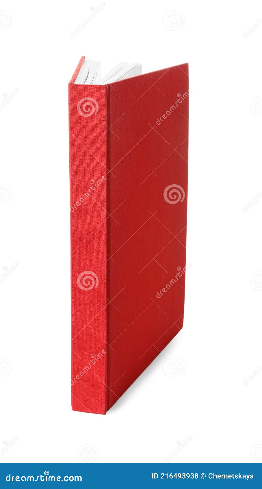 Book with Red Cover on White Background Stock Photo - Image of ...