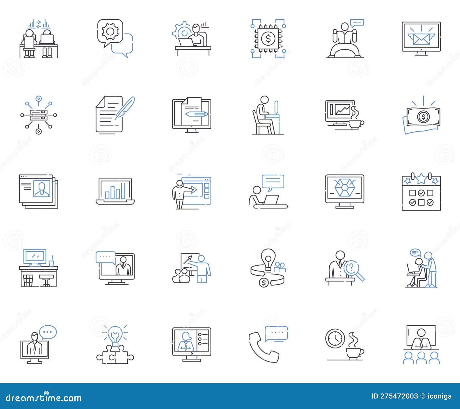 Book Release Line Icons Collection. Publishing, Launch, Debut, Release ...