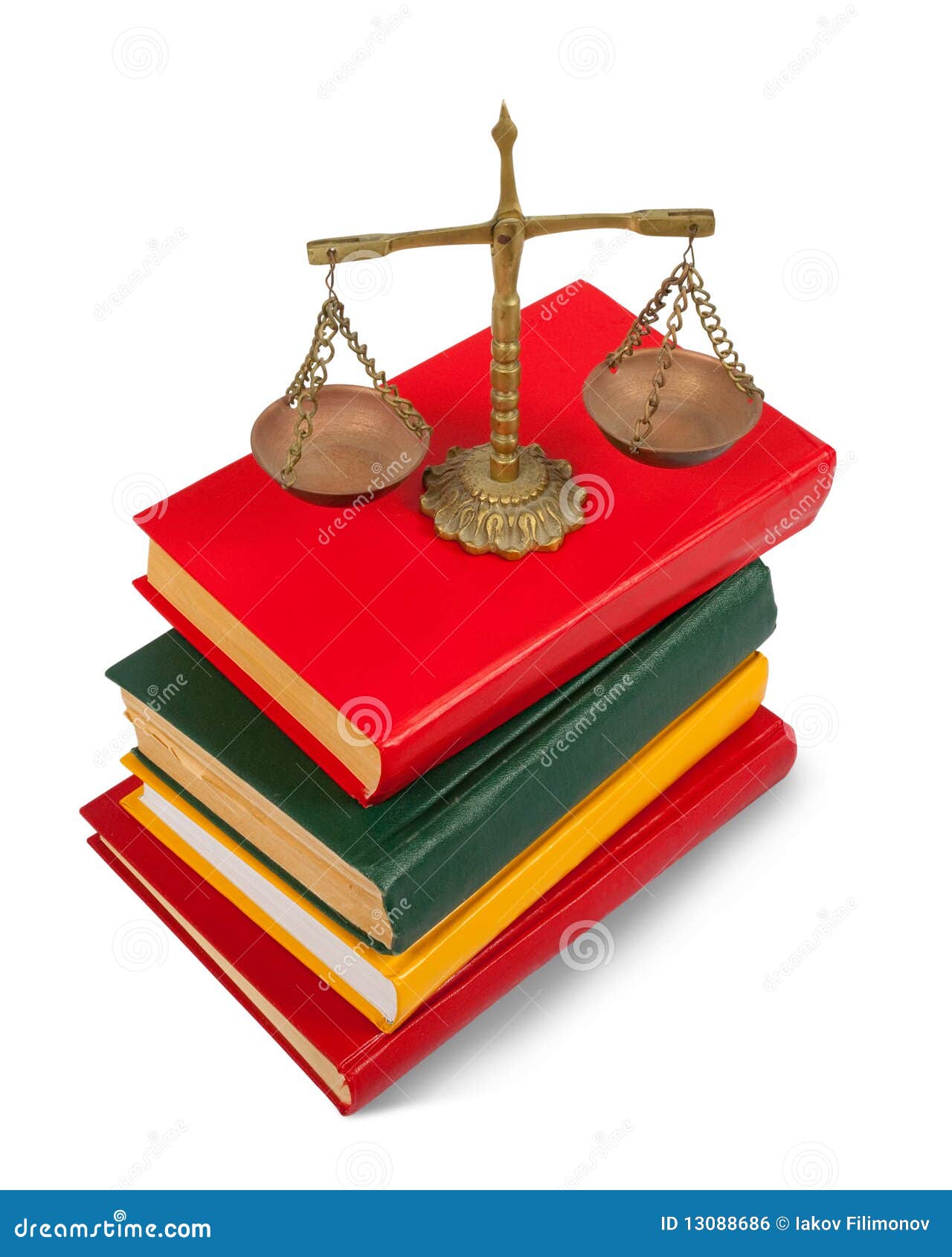 Book and Scales of Justice Over White Background Stock Photo - Image of ...