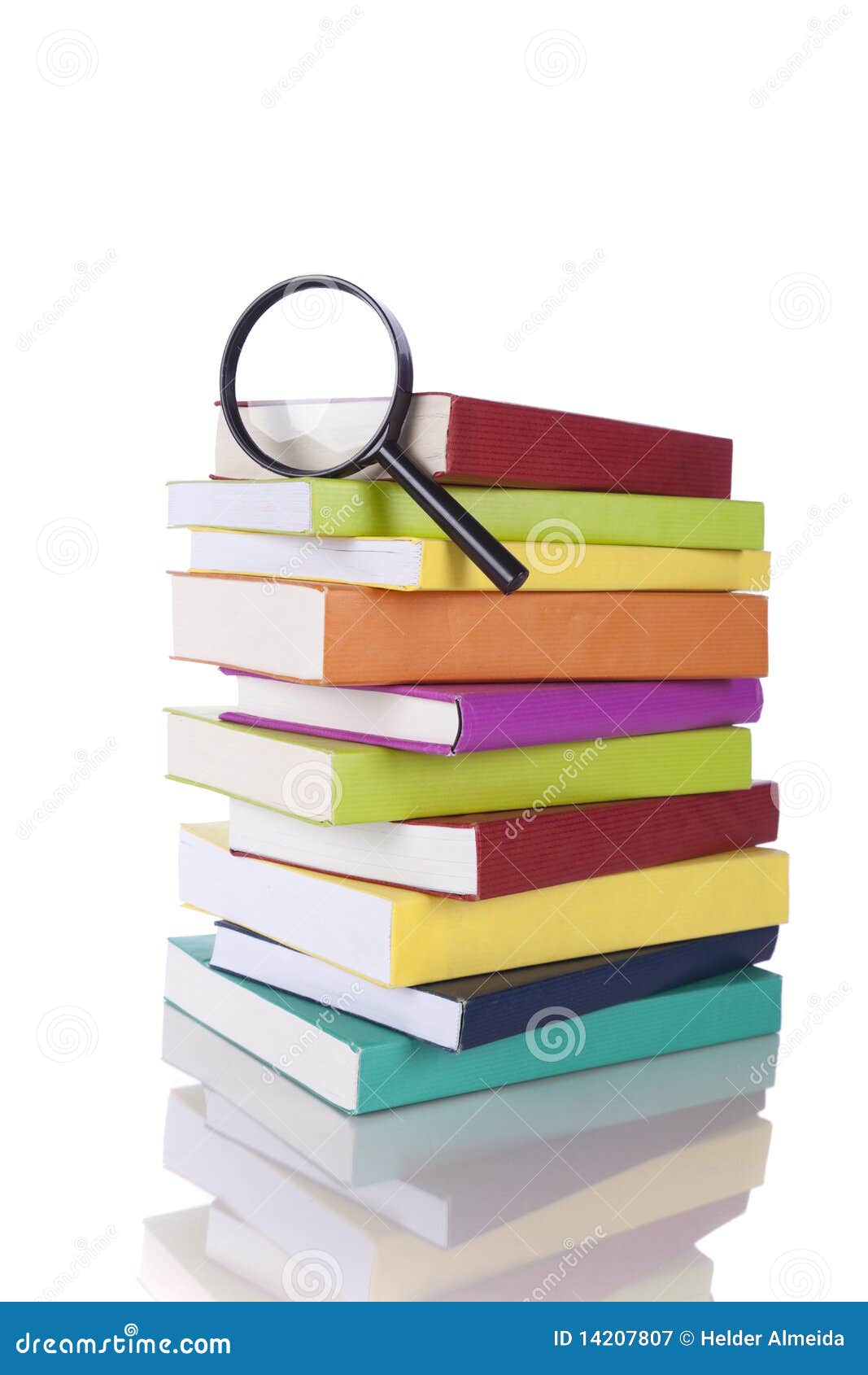 Book search stock image. Image of magnification, isolated - 14207807