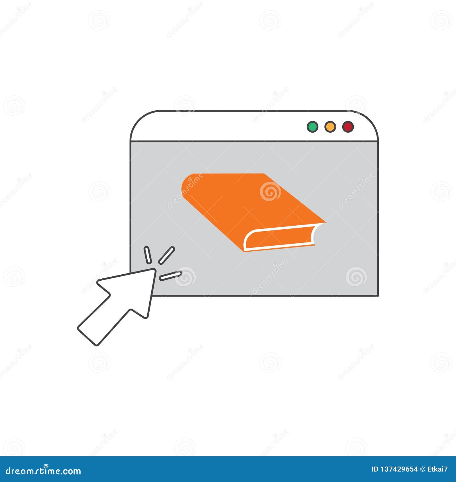 Book Search Colored Icon. Vector Design Illustration Stock Vector ...