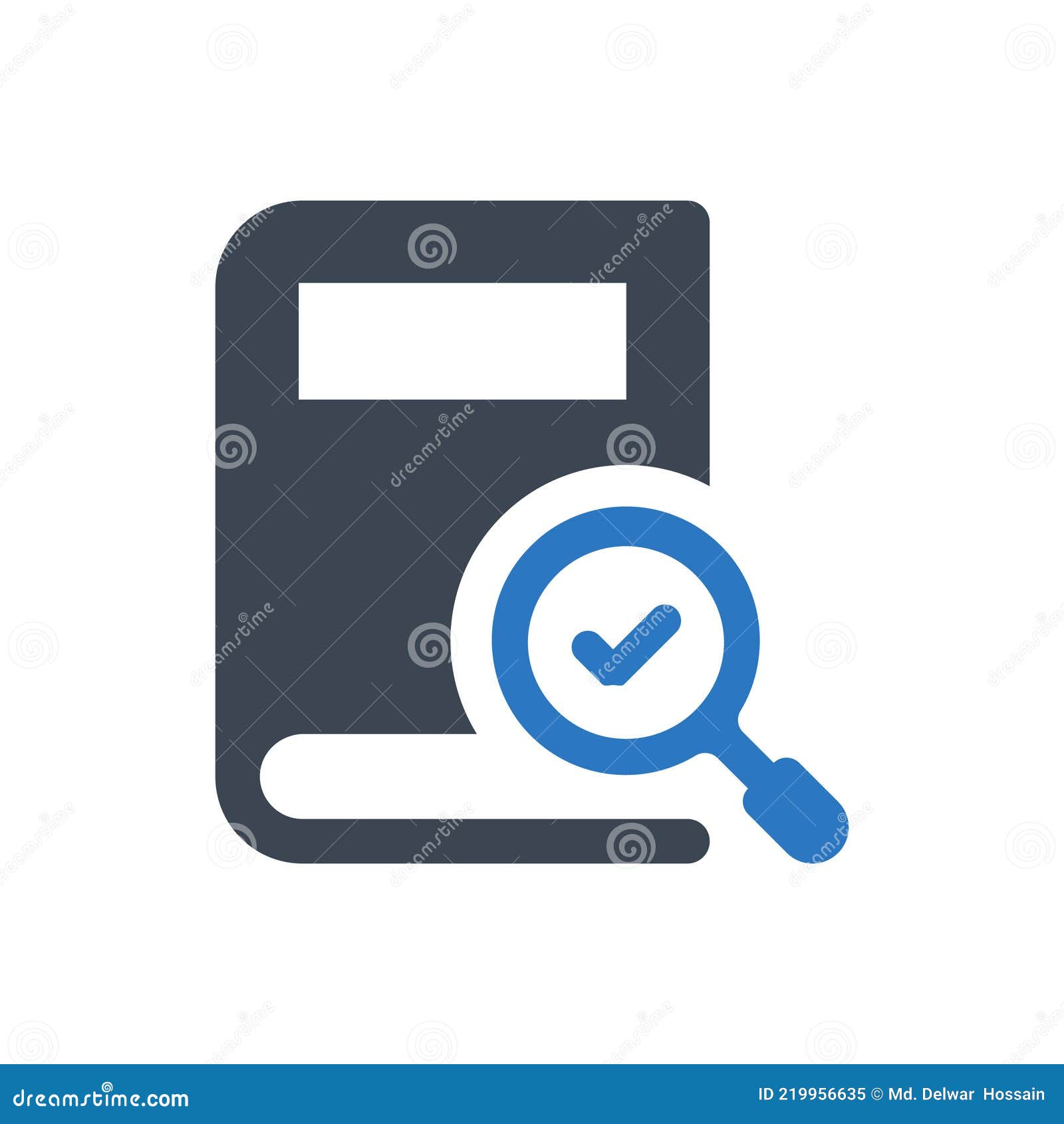 Book search icon stock vector. Illustration of knowledge - 219956635