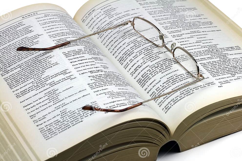 Book by Shakespeare and Glasses Stock Photo - Image of shakespeare ...